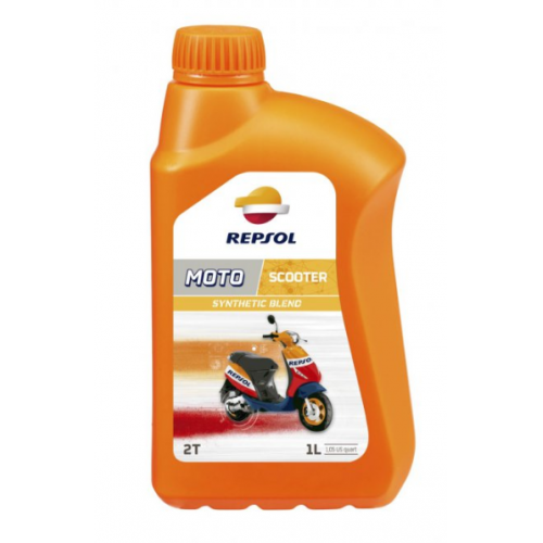 REPSOL olej silnikowy 2T MOTO SCOOTER 1L PÓŁSYNTETYCZNY